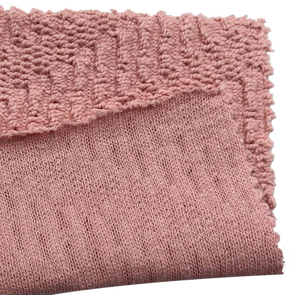 360gsm Jacquard Double Knit Fabric 88% Cotton 12% Polyester