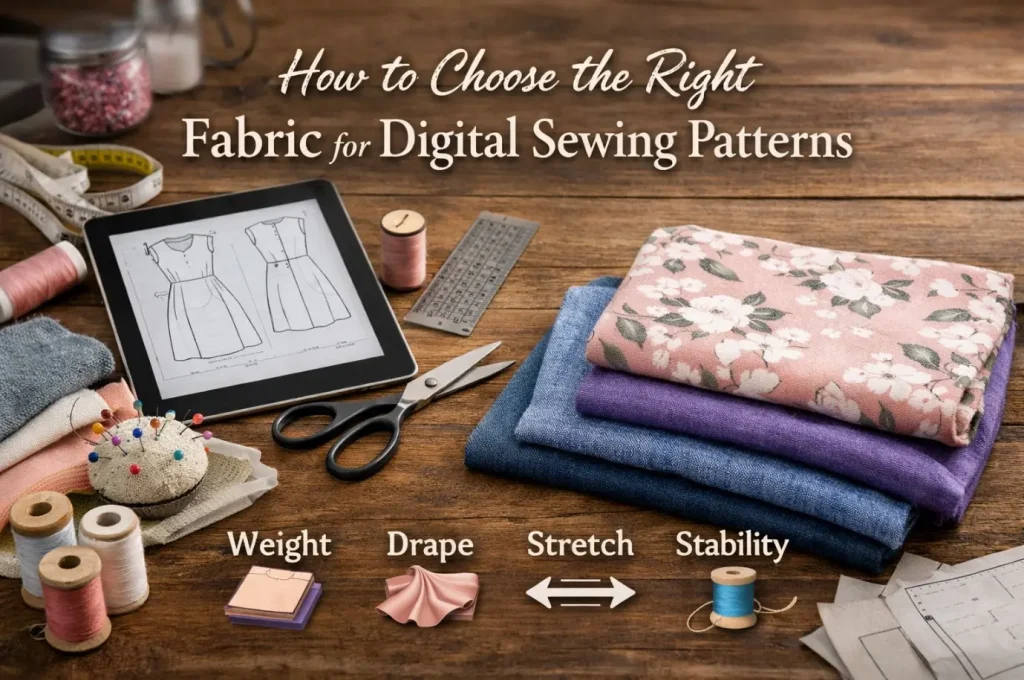 How to Choose the Right Fabric for Digital Sewing Patterns